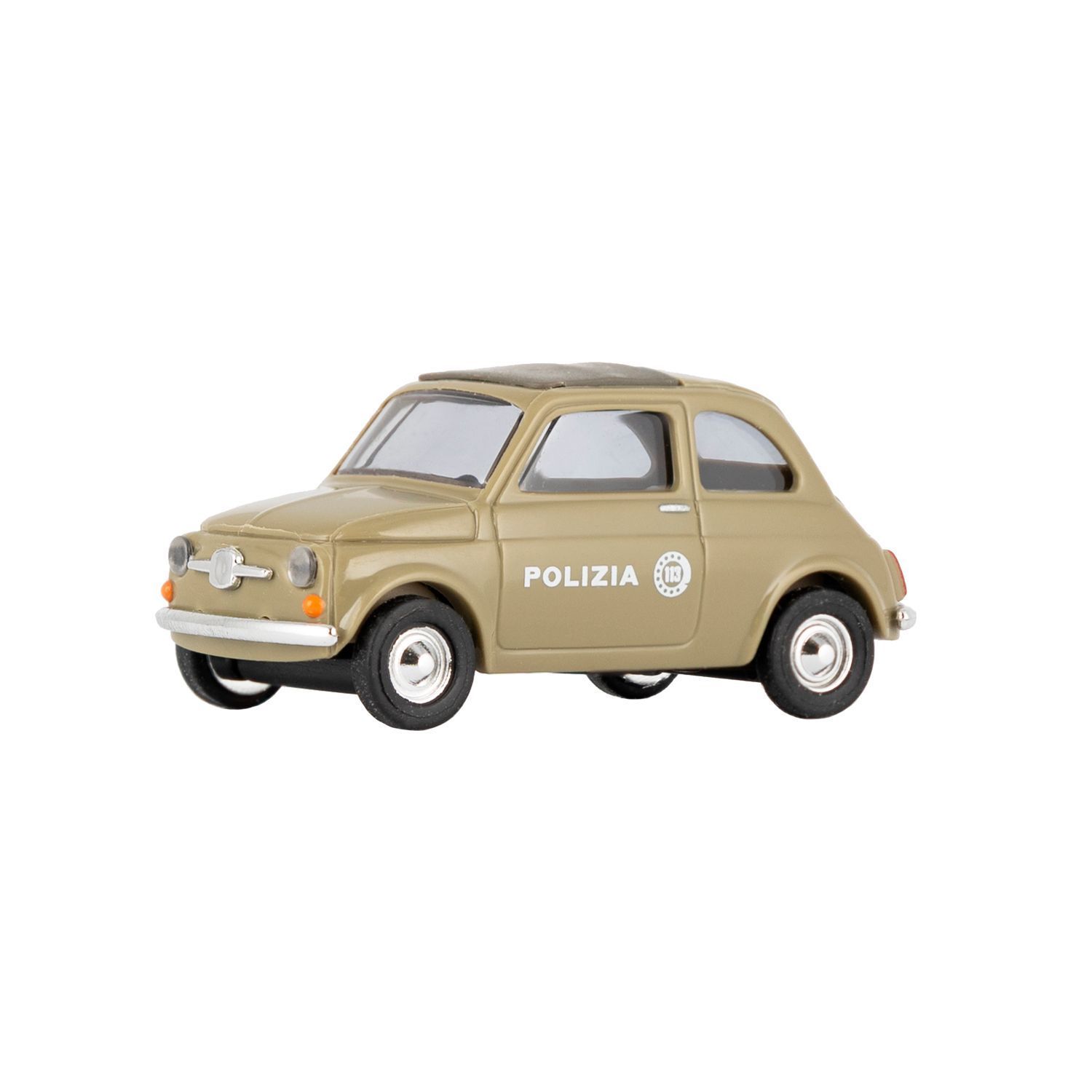 Автомодель Fiat 500 "Polizia", Busch 48730, H0 Miniland.ua